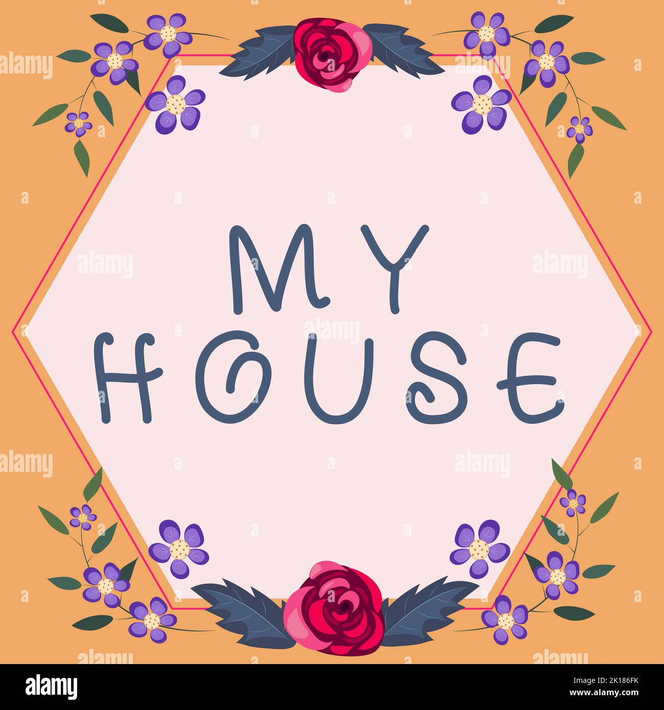 Writing displaying text My House. Word for A place or building where i ...
