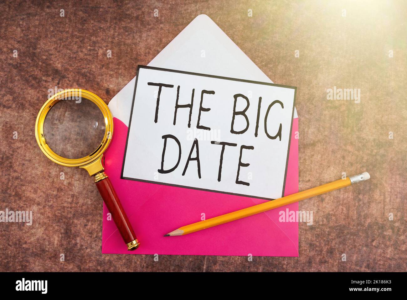 Conceptual display The Big Date. Conceptual photo Important day for a ...
