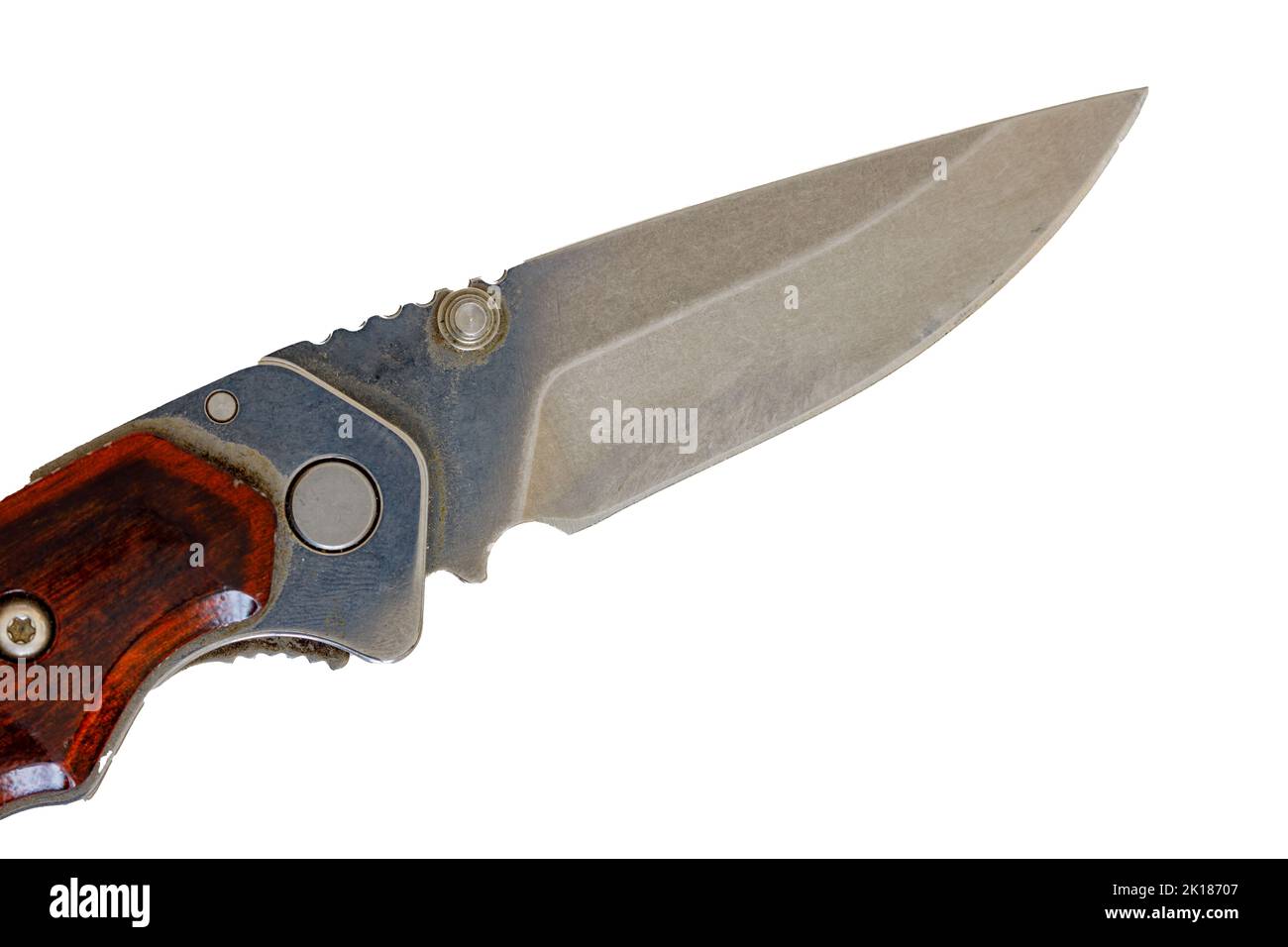 knife and blade isolated on white Stock Photo - Alamy