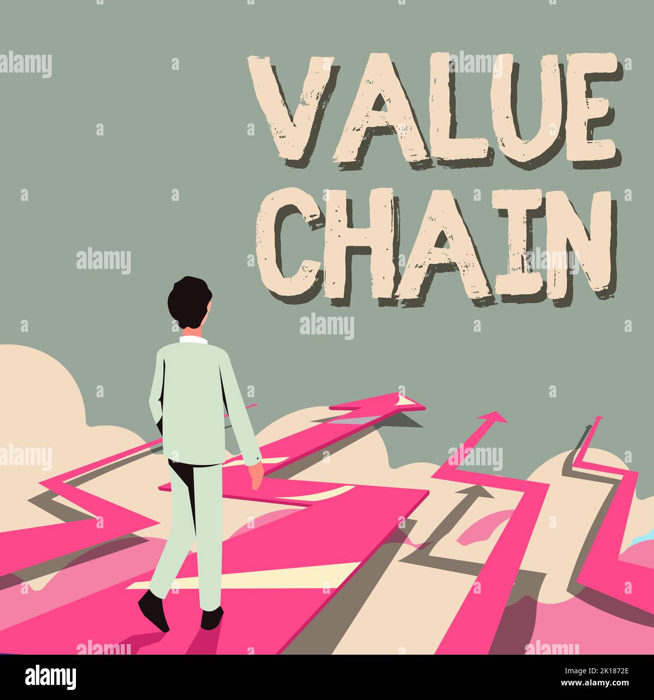 Writing displaying text Value Chain. Conceptual photo Business ...