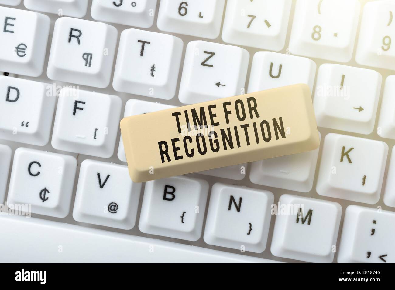 Text showing inspiration Time For Recognition. Internet Concept ...