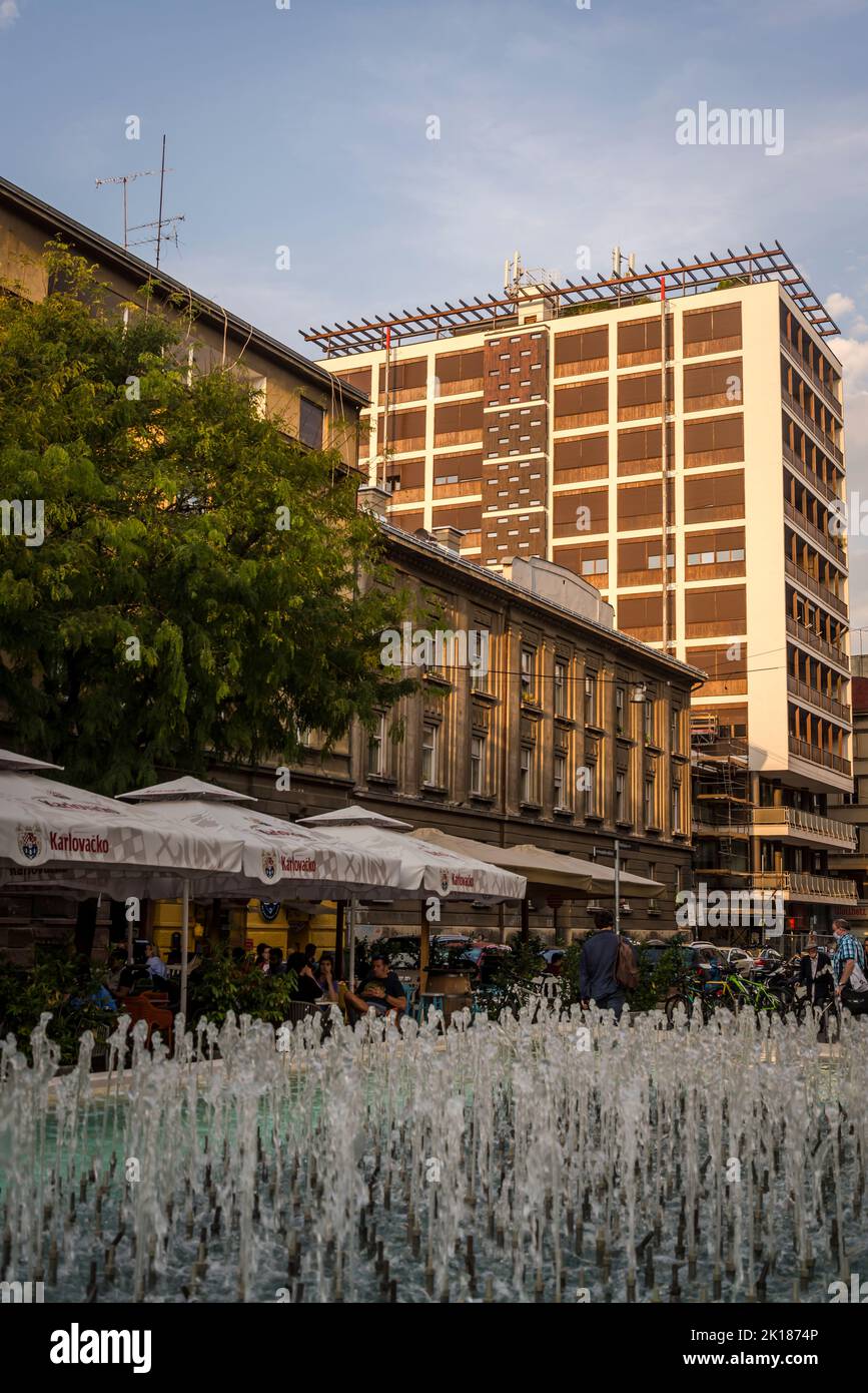 Ibler Tower or Wooden Tower, a two-story building and eight storey ...