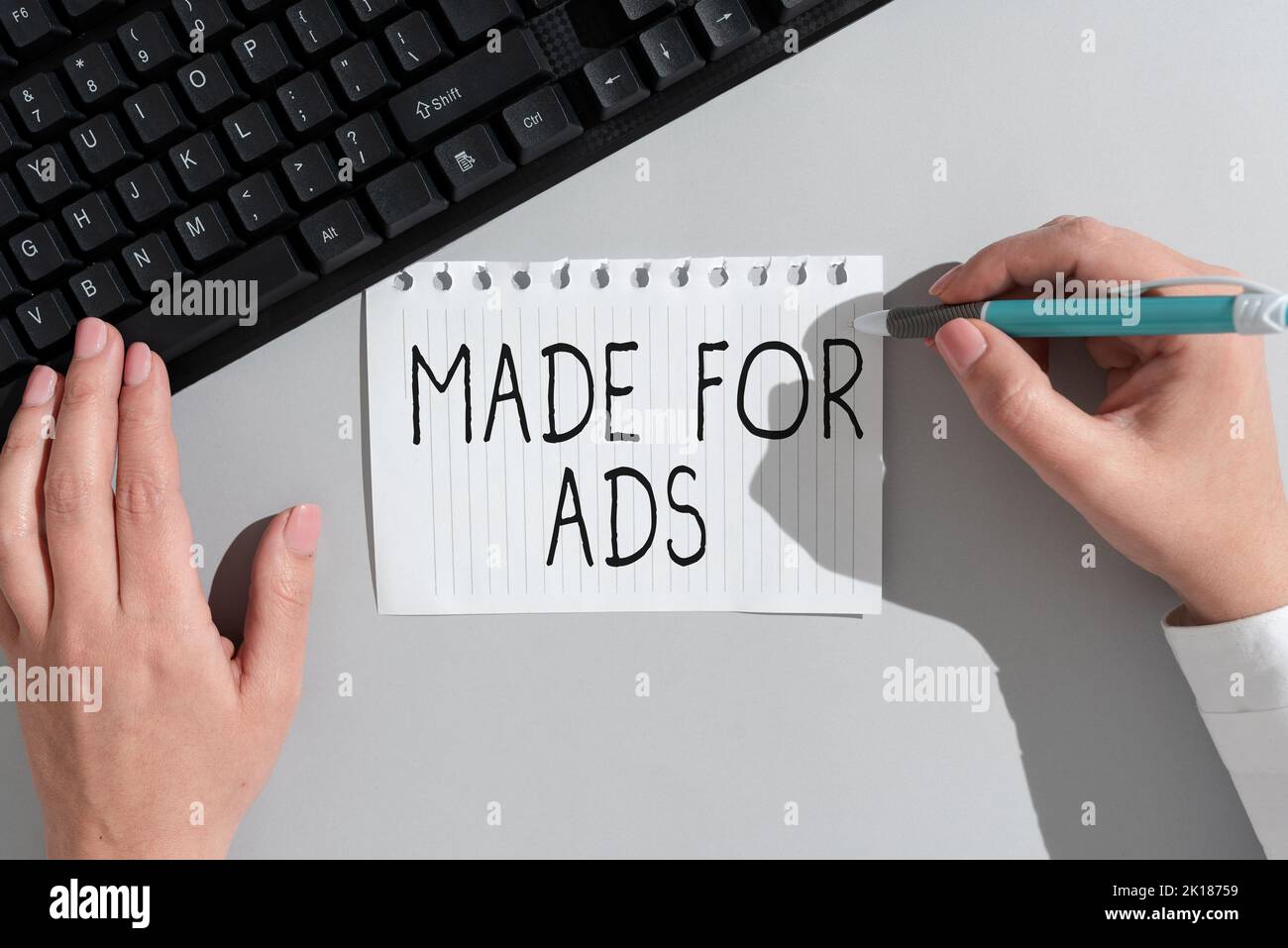 Conceptual caption Made For Ads. Conceptual photo Marketing strategies ...