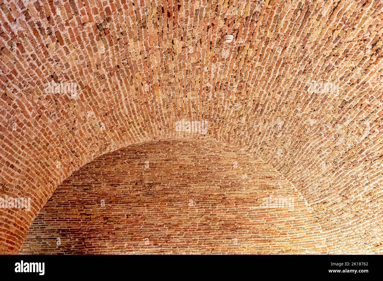 Colonial architecture of a Spanish medieval fort, Barcelona, Spain ...