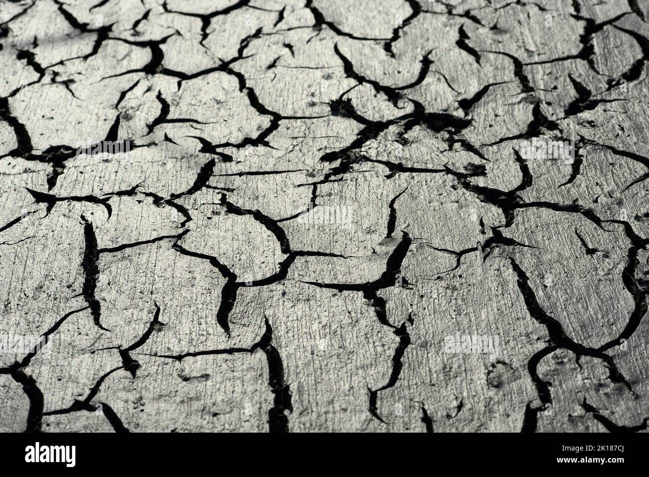 Desertification process where biological productivity is lost due to ...