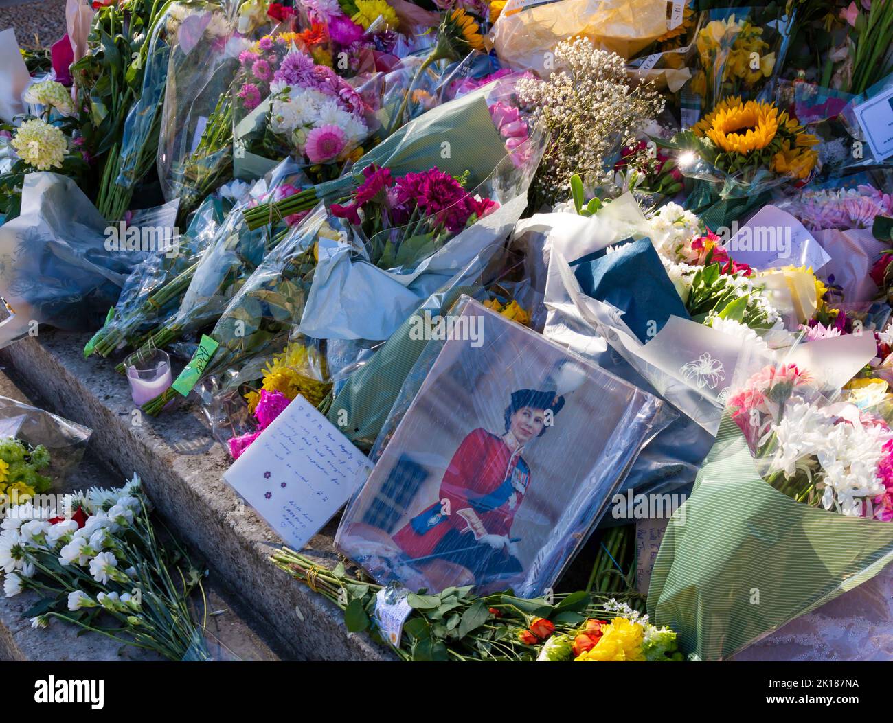 Bournemouth, Dorset UK. 16th September 2022. Poignant messages and ...