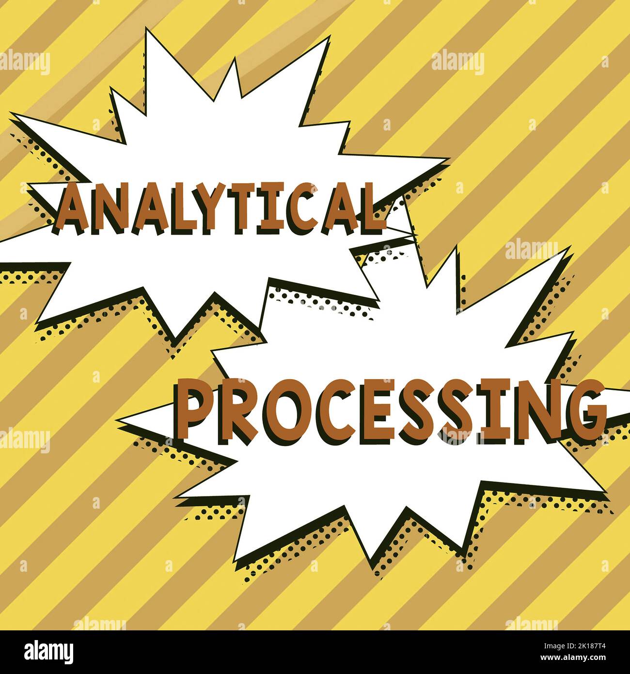 Text caption presenting Analytical Processing. Business showcase easily View Write Reports Data ...