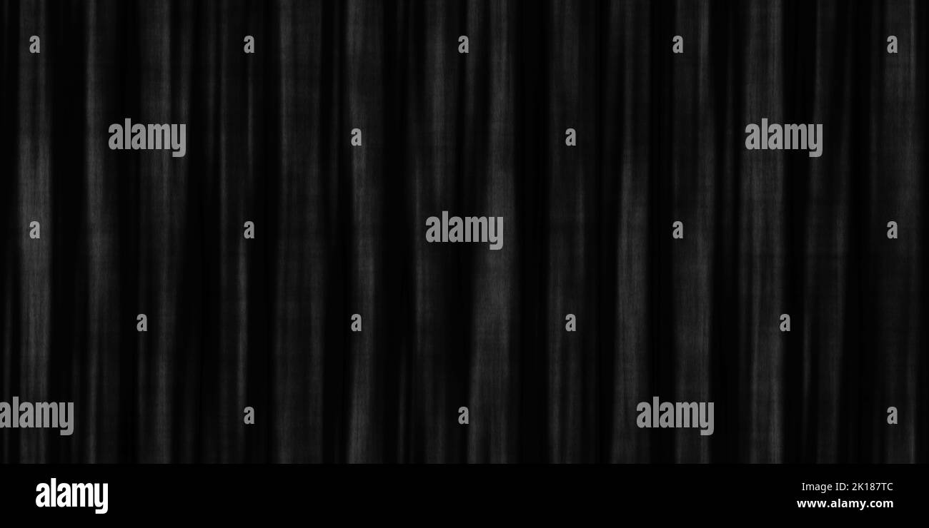 Seamless black theater curtains background. Luxurious silky velvet ...