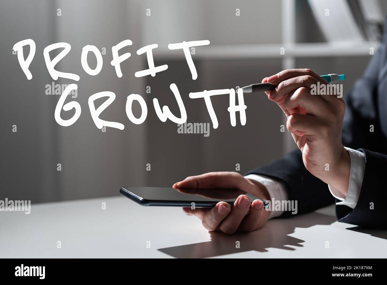Inspiration showing sign Profit Growth. Business concept Objectives ...