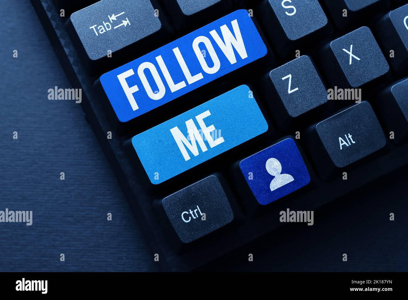 Sign displaying Follow Me. Business approach Inviting a person or group ...