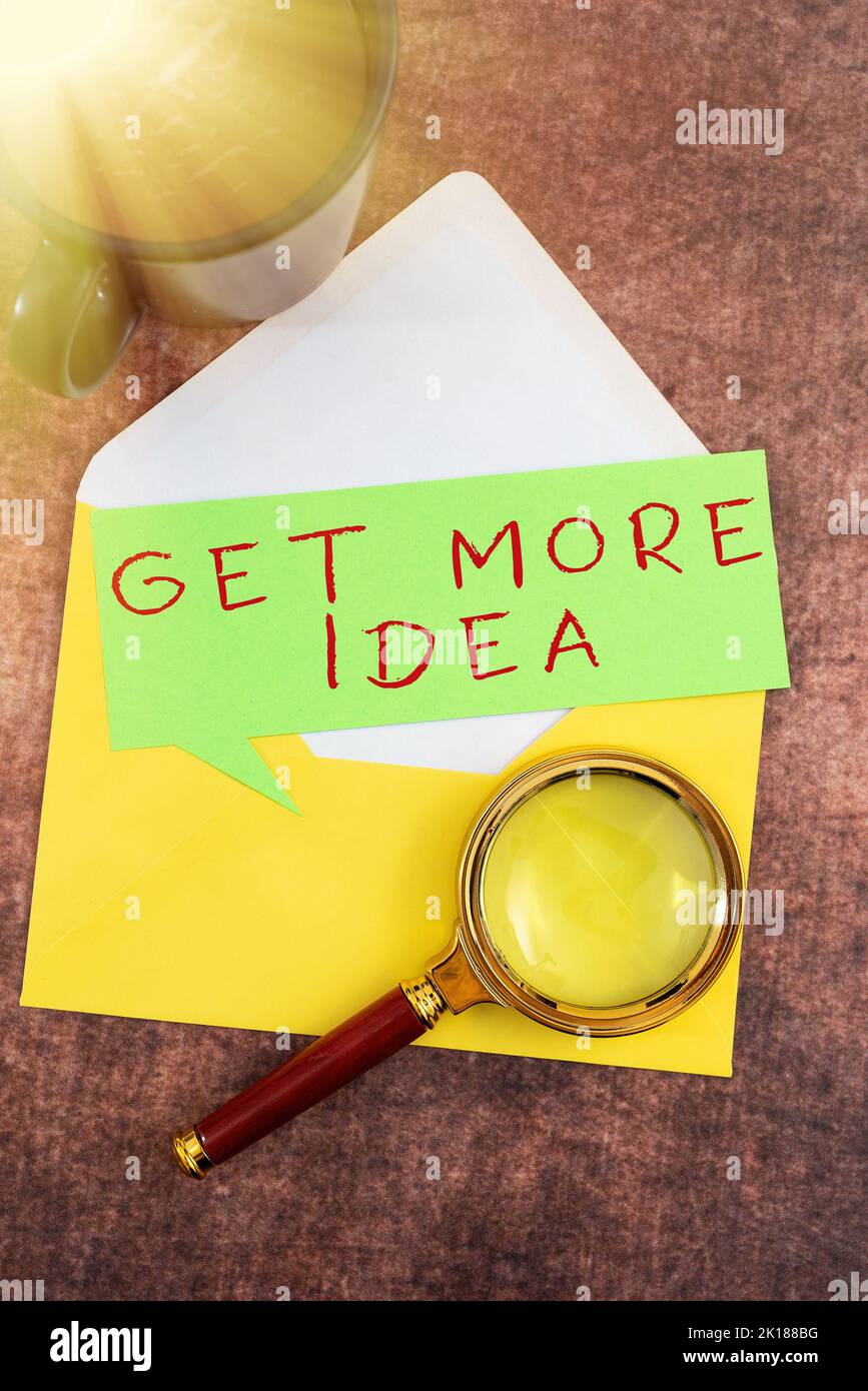 Inspiration showing sign Get More Idea. Concept meaning Random Input Mind Map Picture Mock up ...