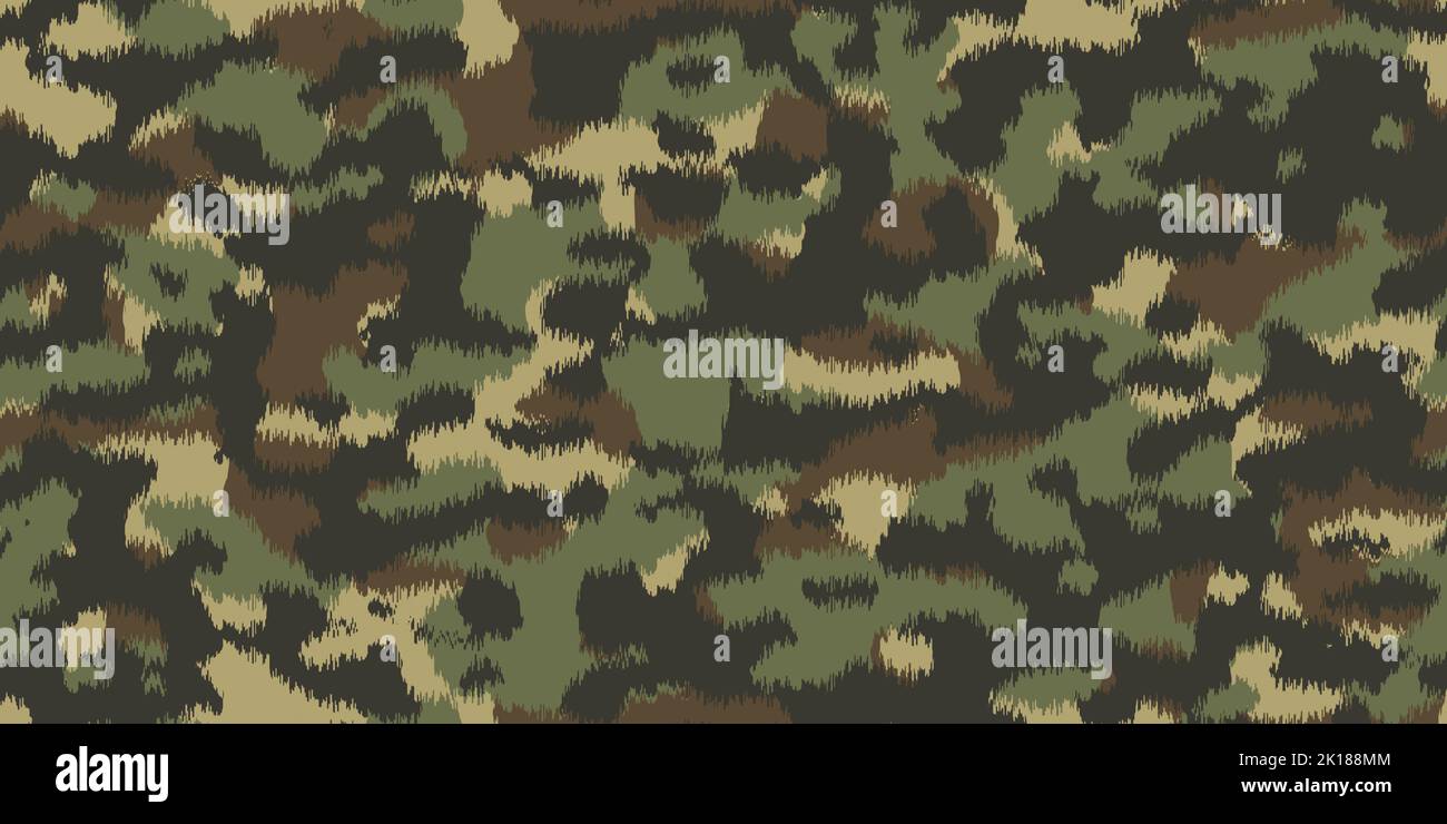 Seamless ethnic ikat military or hunting camouflage pattern in army ...