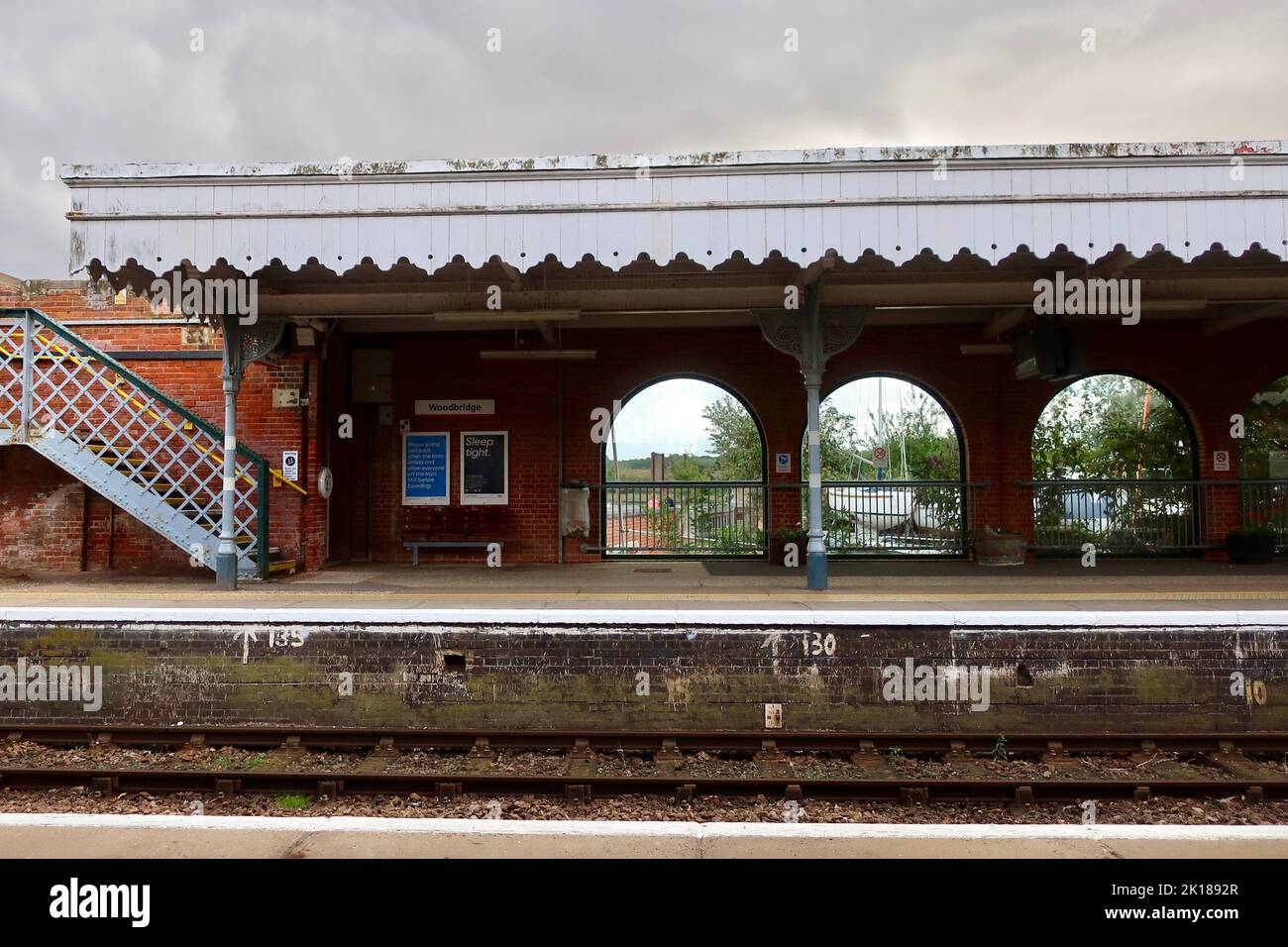 Woodbridge, Suffolk, UK - 16 September 2022 : The railway station ...