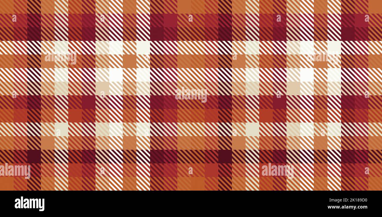Seamless retro gingham checker plaid square pattern in a faded vintage ...