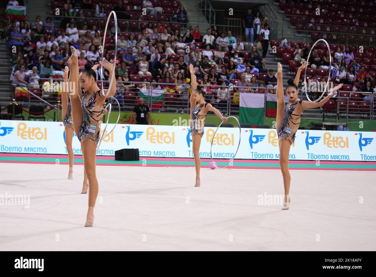 Sofia, Bulgaria. 16th Sep, 2022. UZB - Uzbekistan Team 5 Hoop during ...