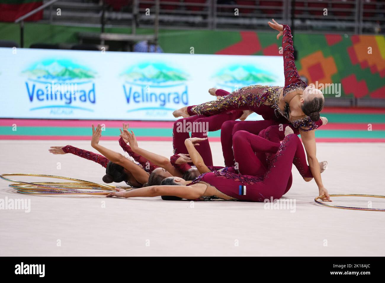 Sofia, Bulgaria. 16th Sep, 2022. EST - Estonia Team 5 Hoop during ...