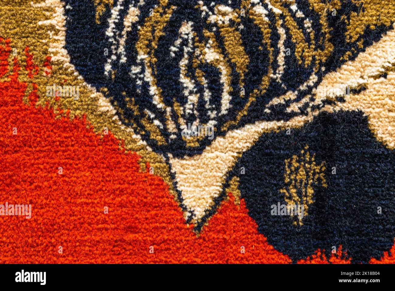 Part of old vintage carpet texture with abstract ornament Stock Photo ...