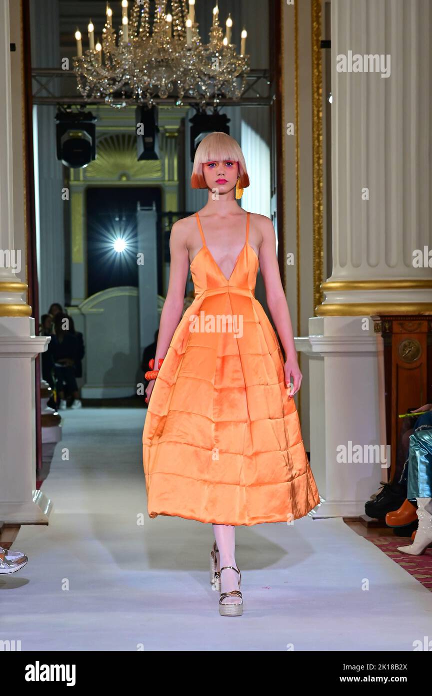 London, UK. 16th Sep, 2022. Paul Costelloe showcases at LFW SE23 at The ...