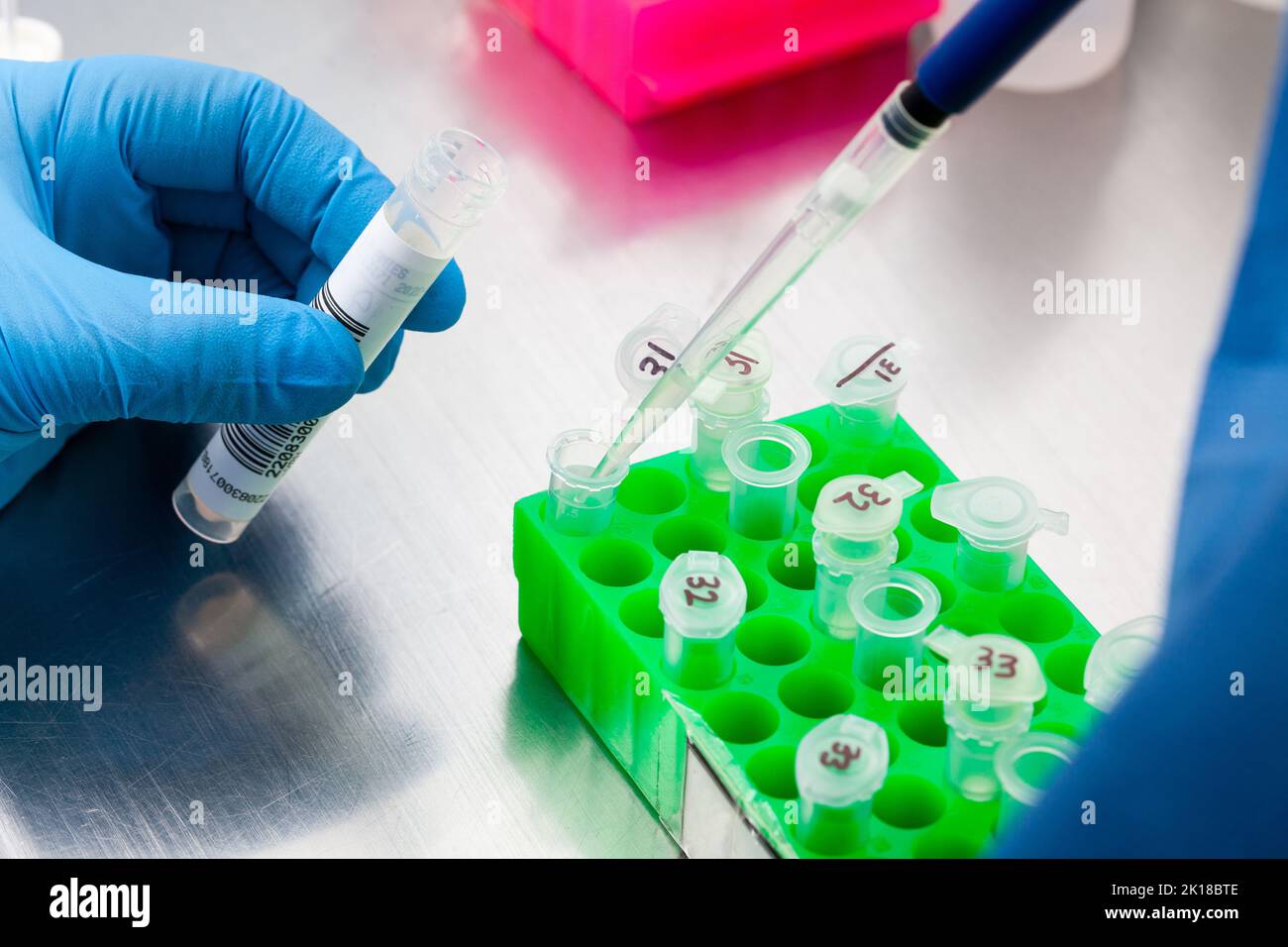 Spin column based nucleic acid purification hi-res stock photography ...
