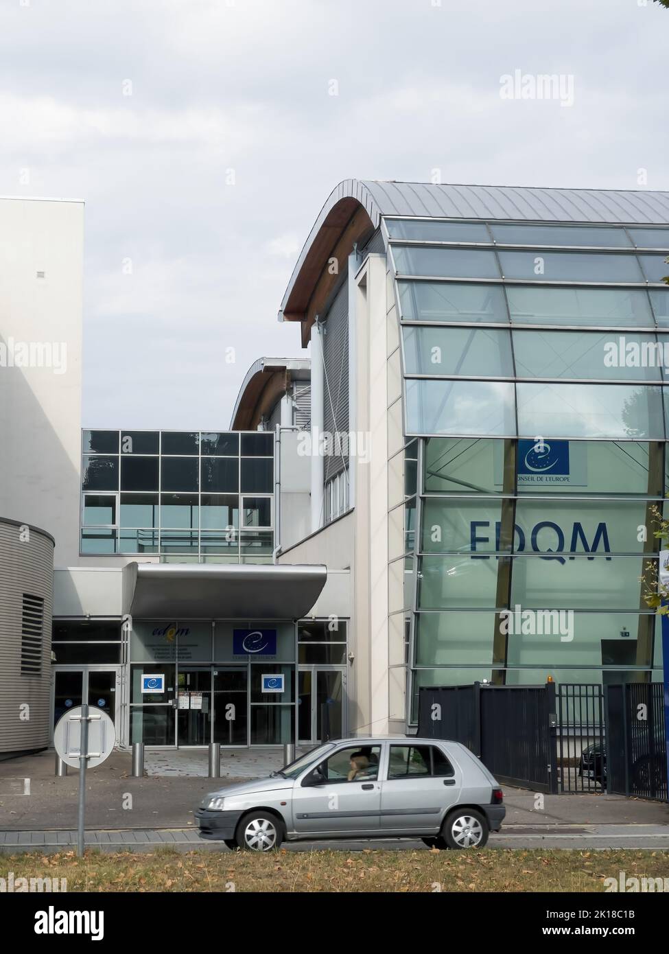 Strasbourg, France - Aug 31, 2022: Front view of the EDQM headquarter ...