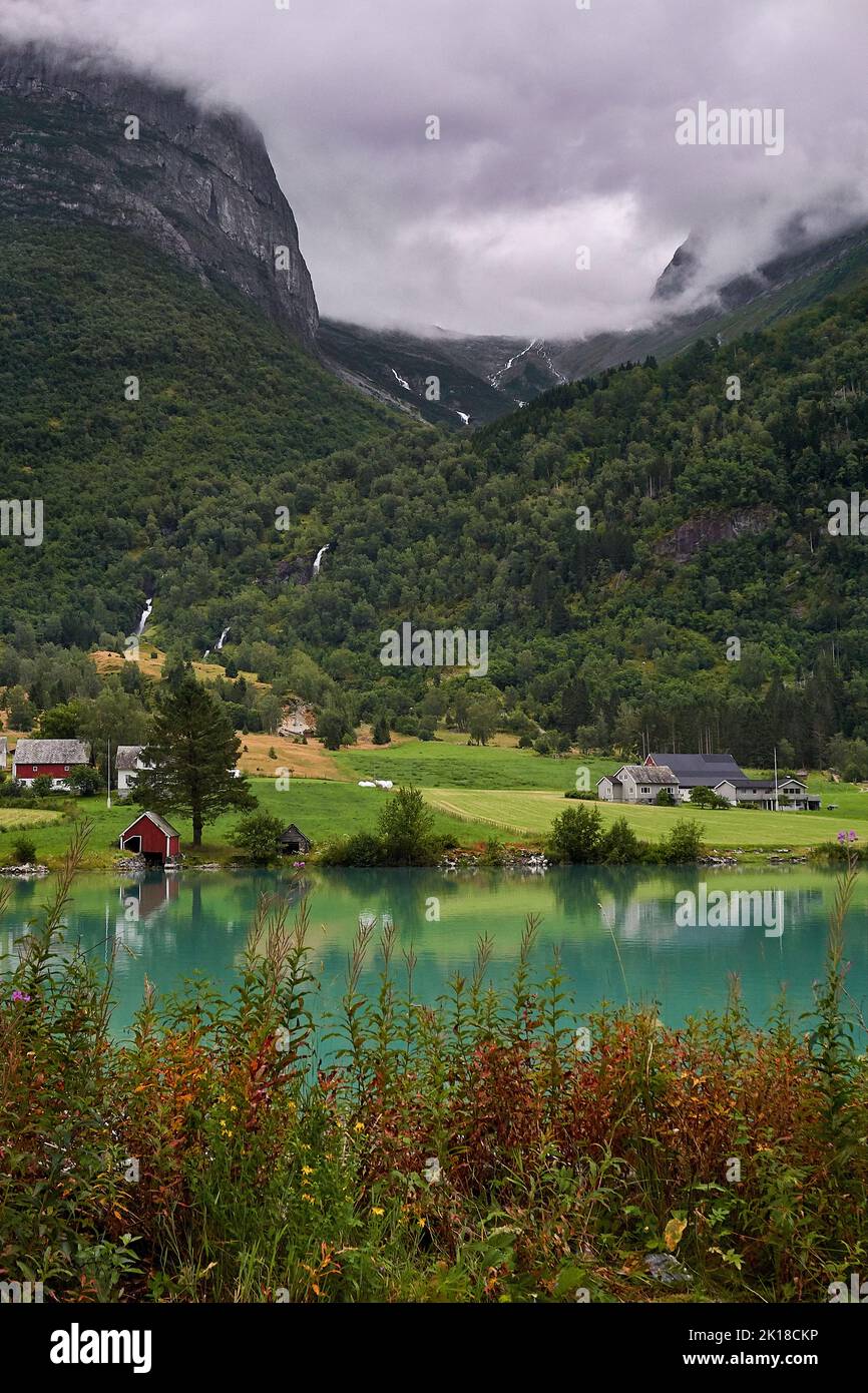 Briksdalen and Olden, Stryn, Vestland, Norway Stock Photo - Alamy