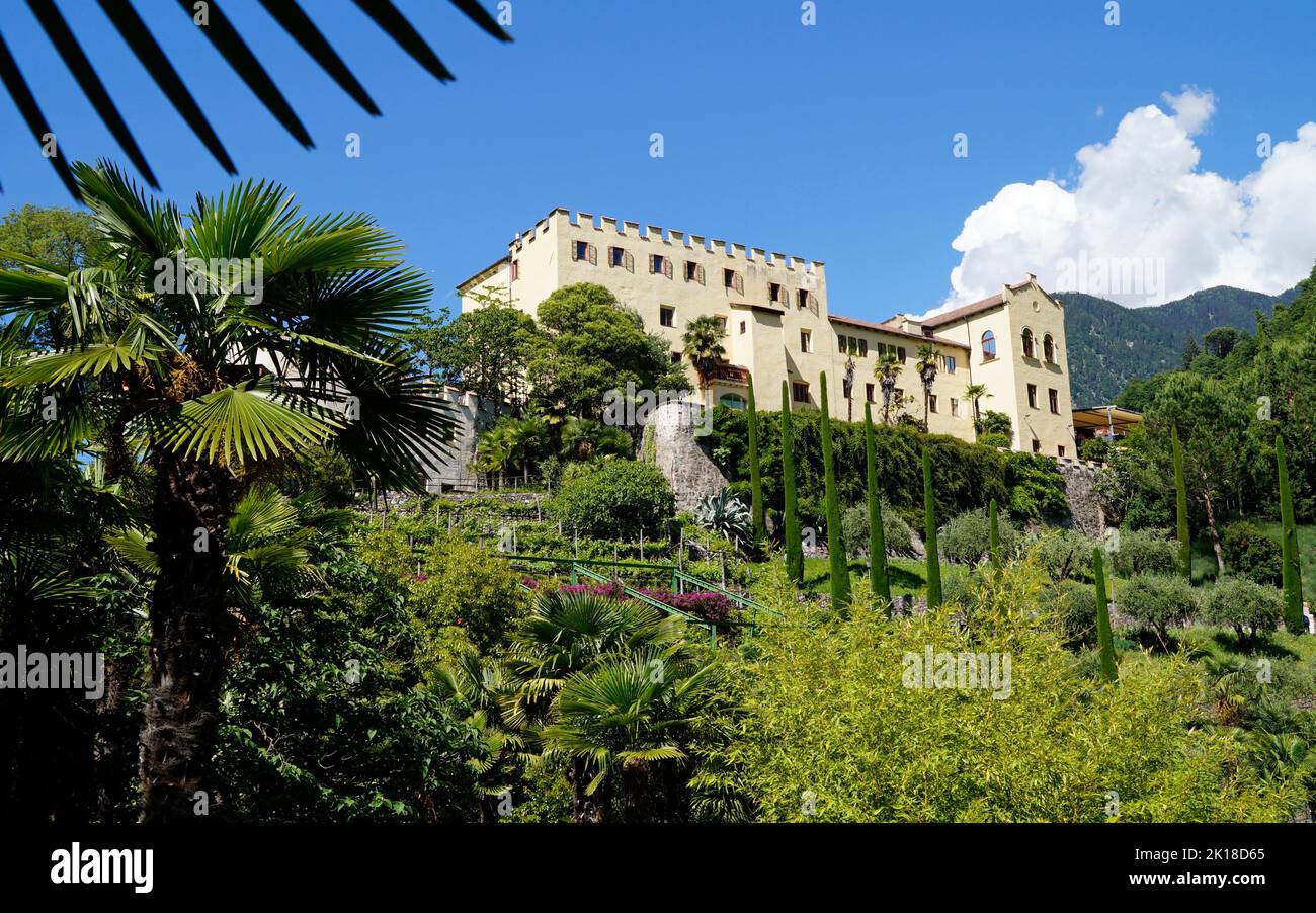 Meranos gardens of trauttmansdorff castle hi-res stock photography and ...