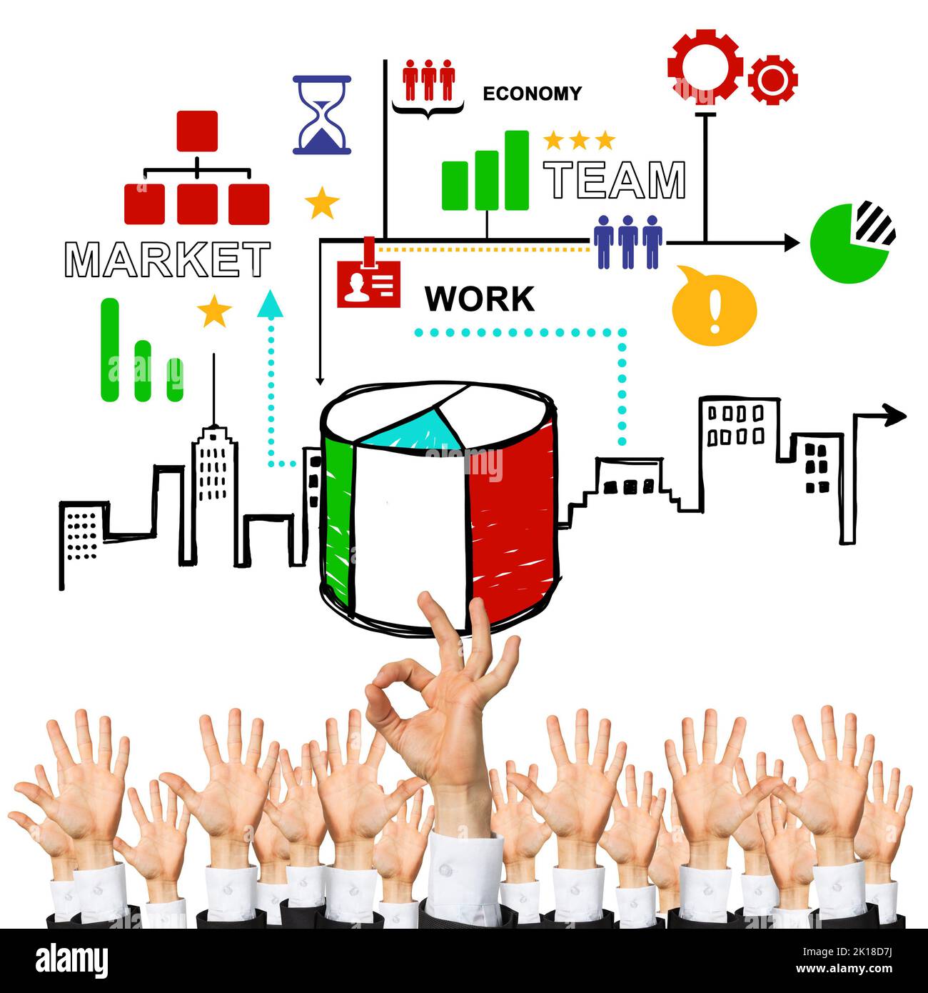 Business and teamwork concept Stock Photo - Alamy