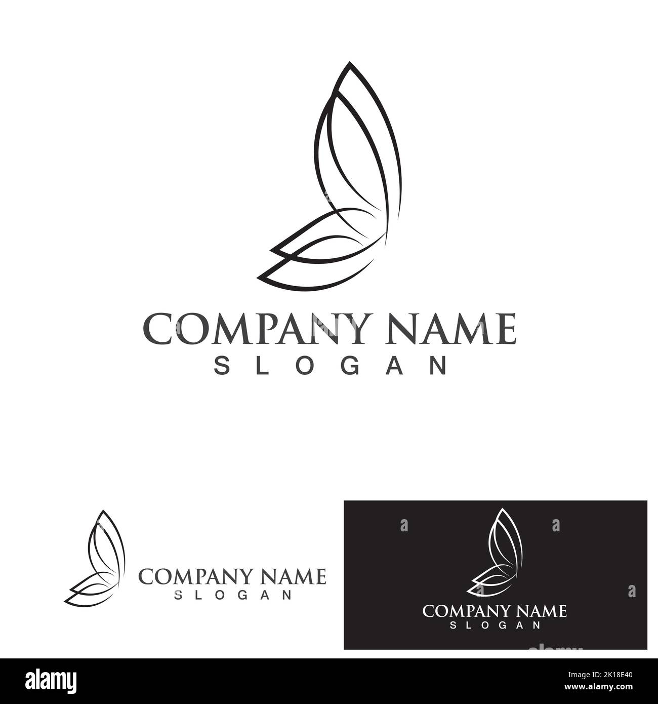 Butterfly icon design logo vector Stock Vector Image & Art - Alamy