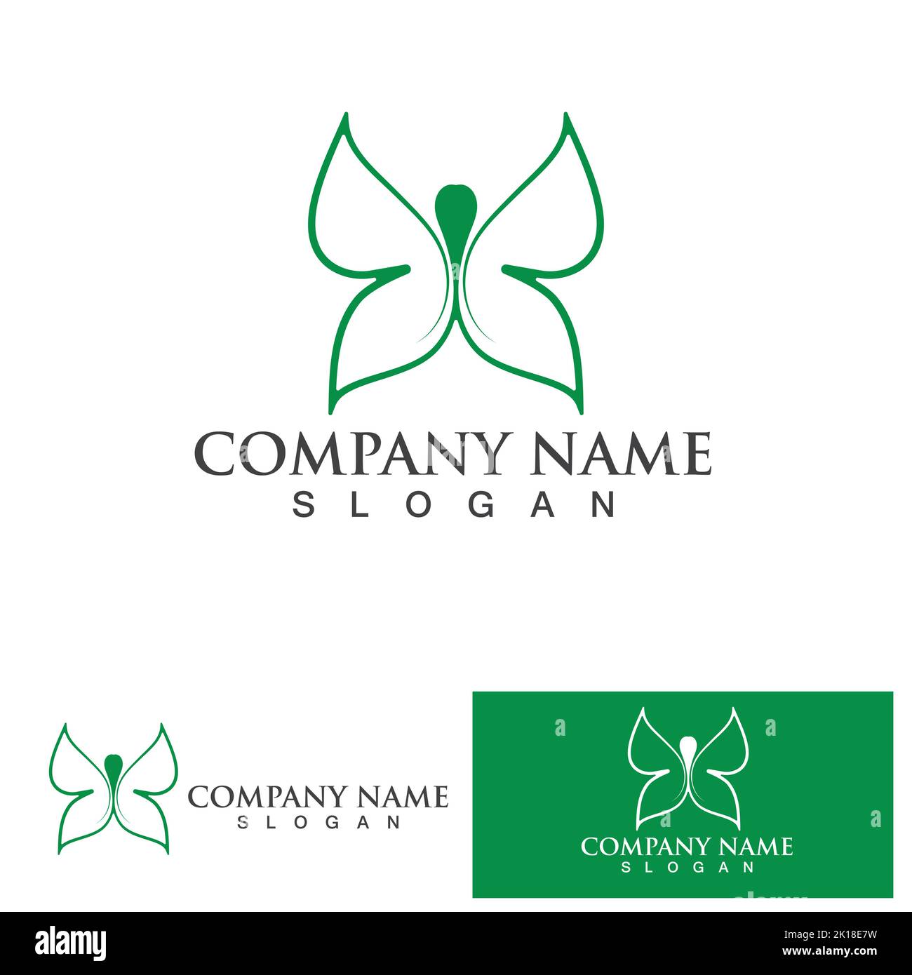 Butterfly wing logo Vector icon design Stock Vector Image & Art - Alamy
