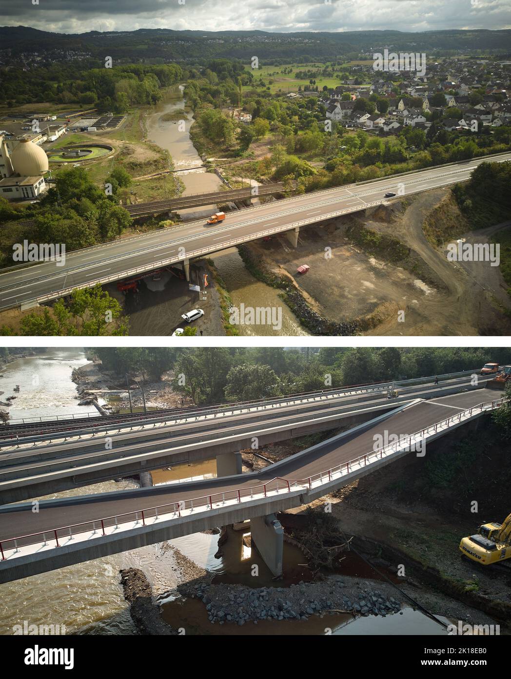 Sinzig, Germany. 16th Sep, 2022. The bridge on federal highway 9 near ...