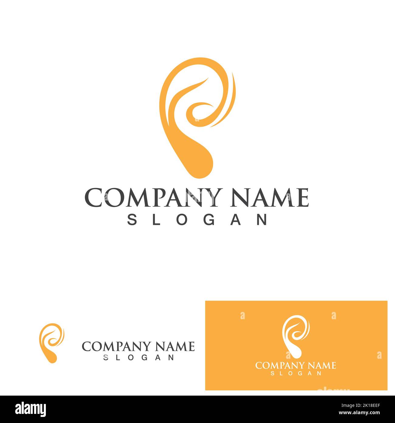 Ear Logo Template vector icon design Stock Vector Image & Art - Alamy