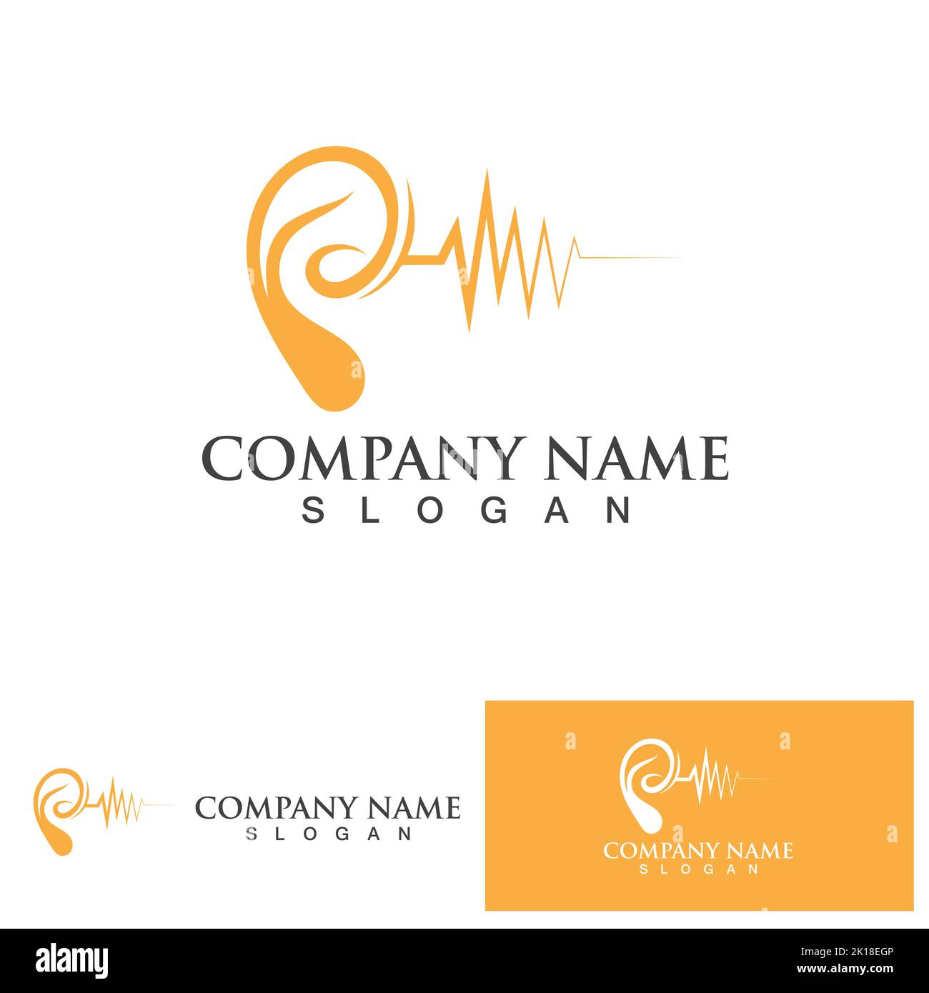Ear Logo Template vector icon design Stock Vector Image & Art - Alamy