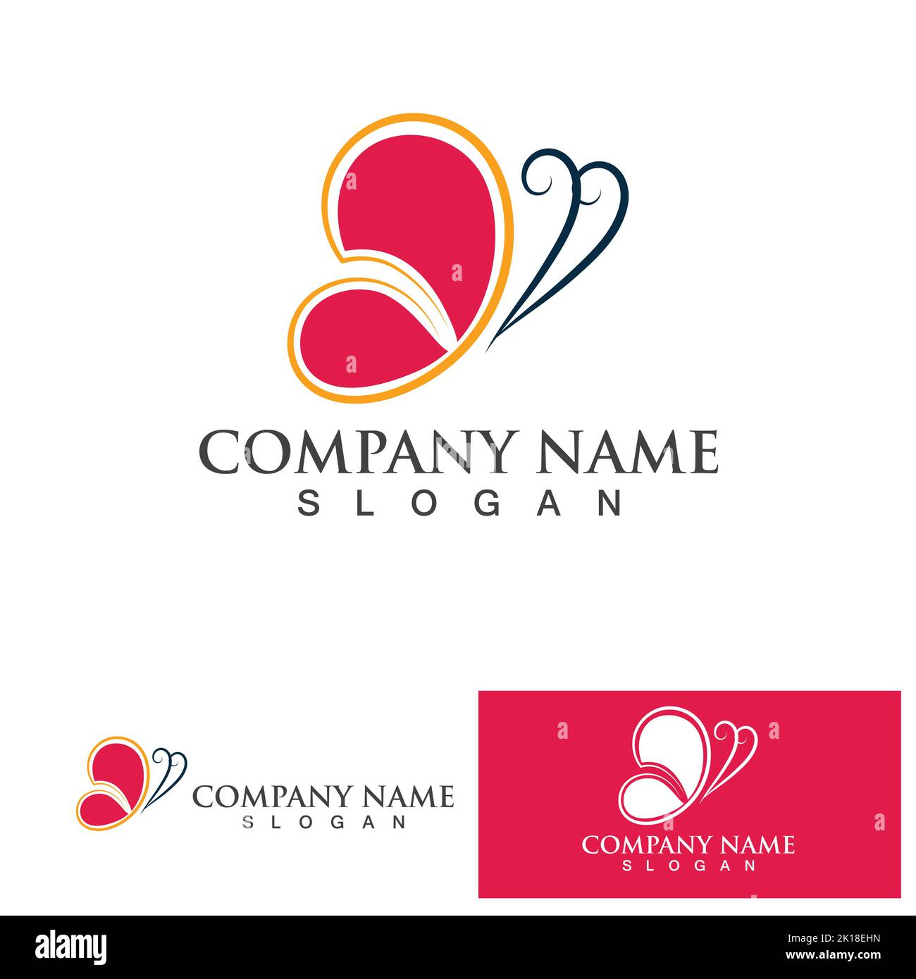 Butterfly wing logo Vector icon design Stock Vector Image & Art - Alamy