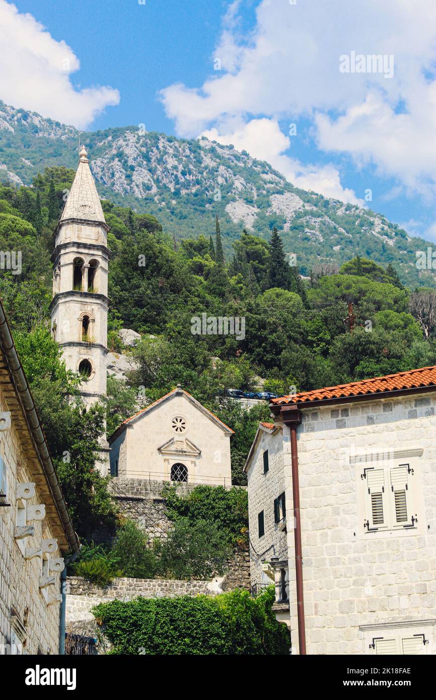 Perast, Montenegro - August 3, 2022: A detailed view of the ...
