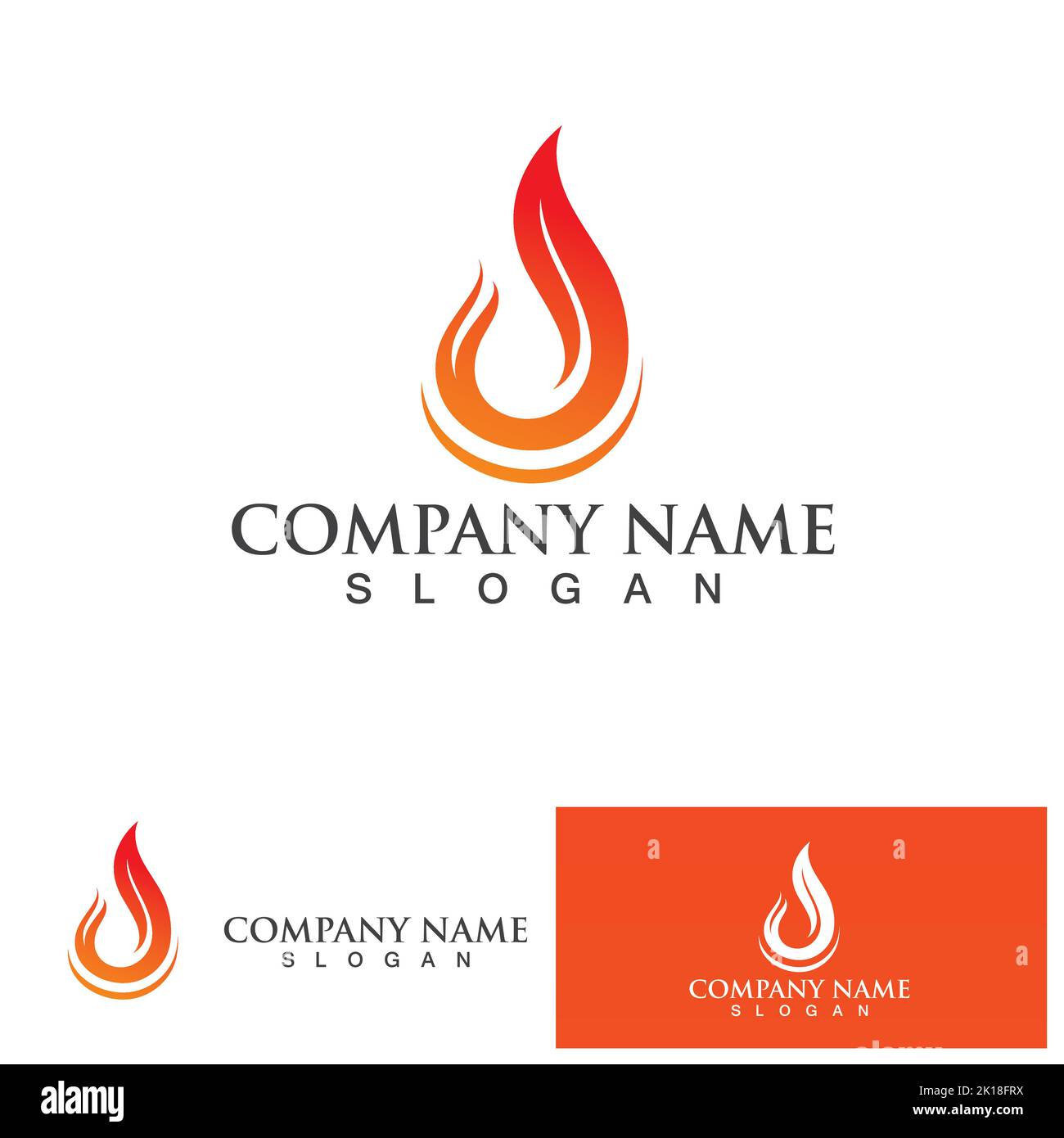 fire flame logo icon vector design template Stock Vector Image & Art ...