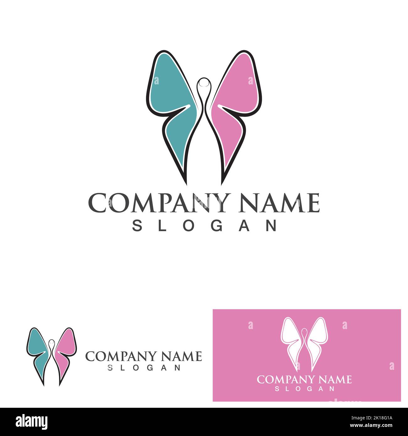 Butterfly wing logo Vector icon design Stock Vector Image & Art - Alamy