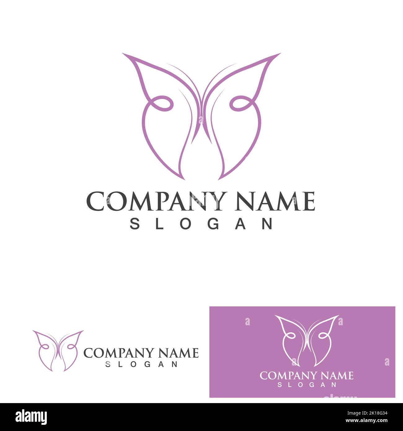 Butterfly wing logo Vector icon design Stock Vector Image & Art - Alamy