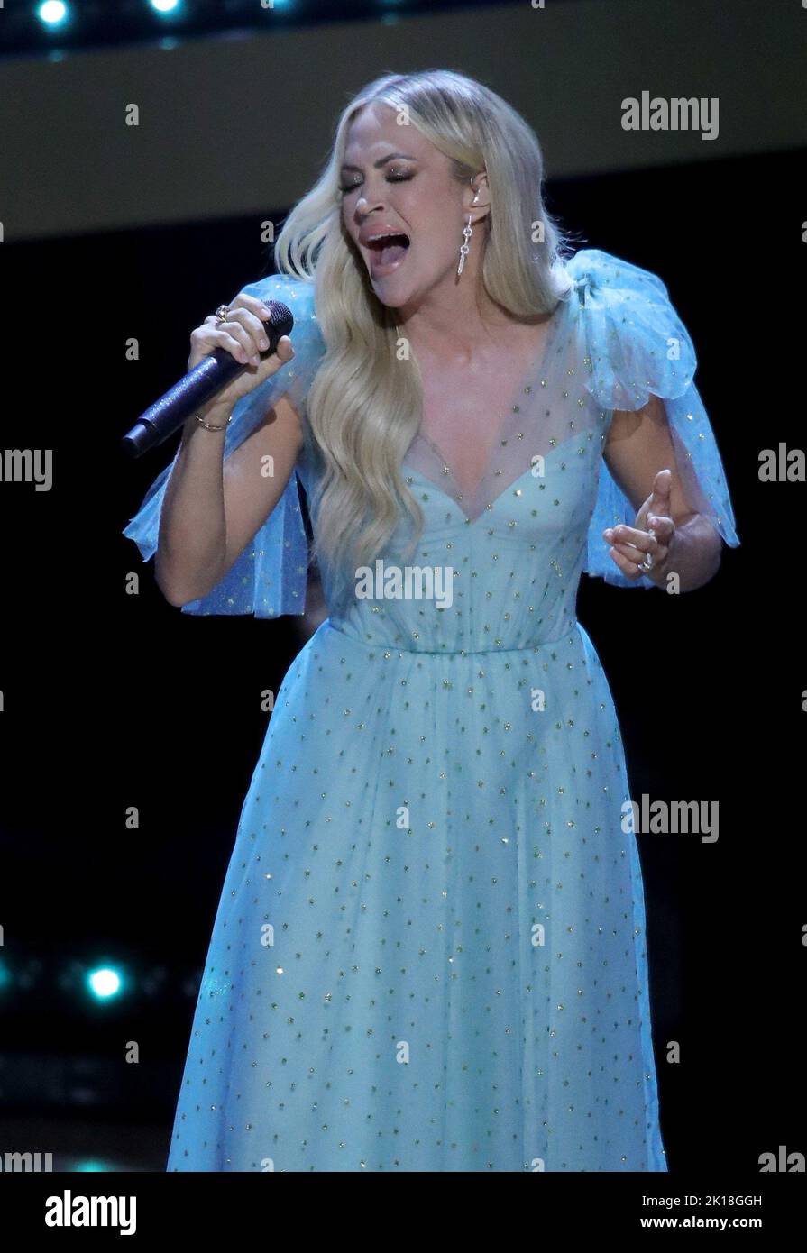 Carrie Underwood on stage for CMT GIANTS: VINCE GILL Stage Show, Fisher ...