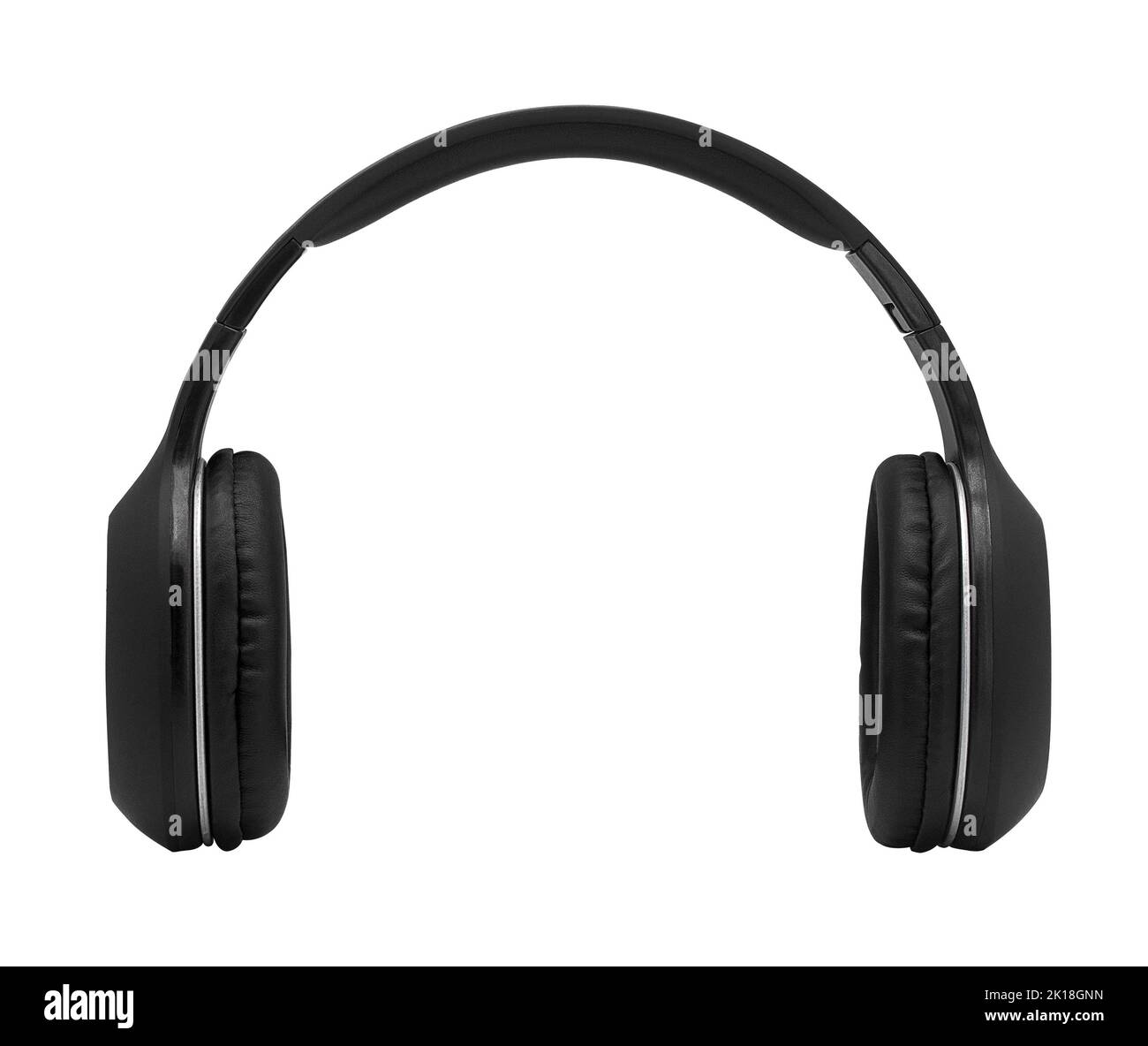 black headphone isolated on white background with clipping path - Image ...