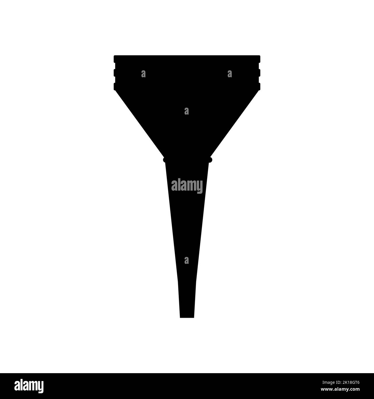 Funnel icon. Funnel for gasoline and other liquids. Car watering can ...