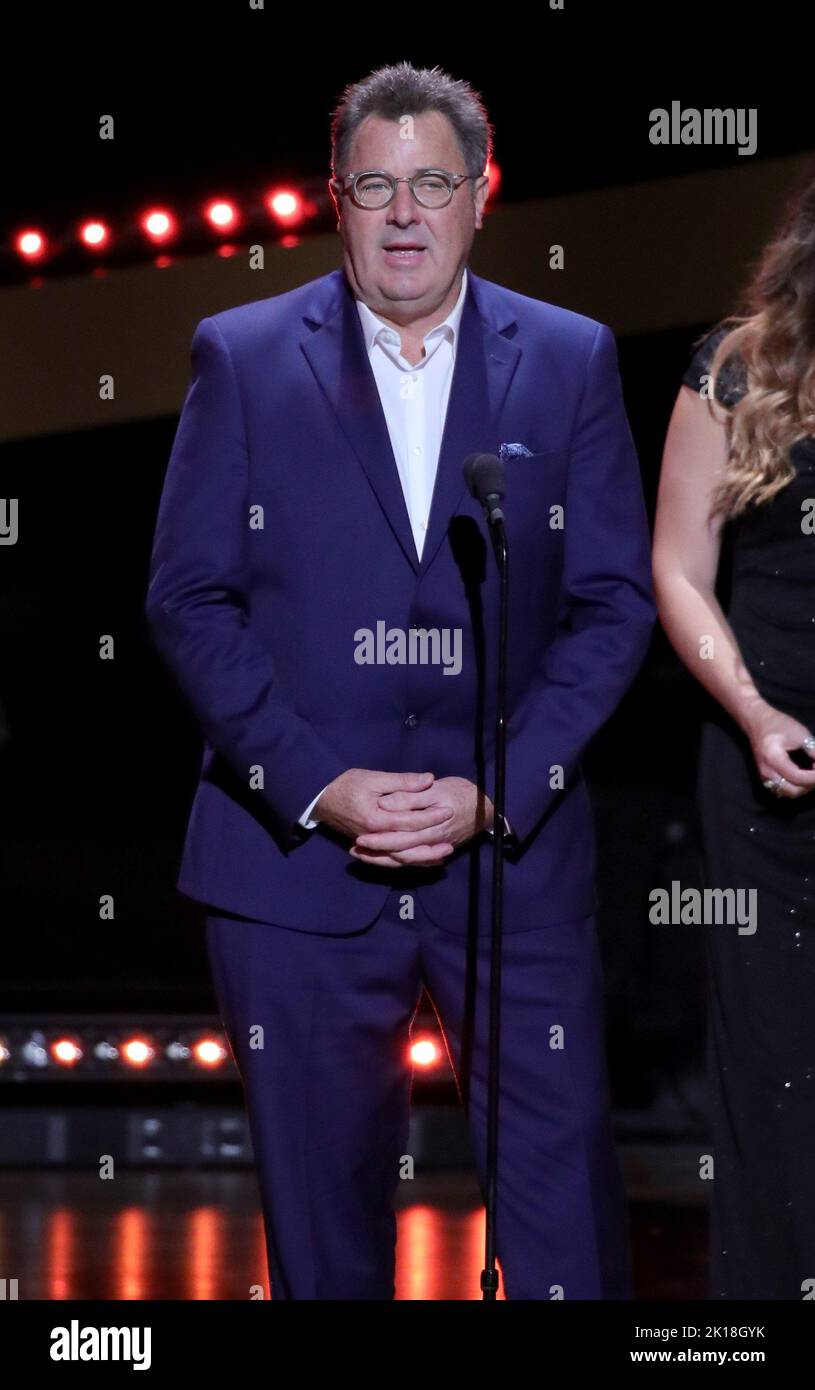 Vince Gill on stage for CMT GIANTS: VINCE GILL Stage Show, Fisher ...