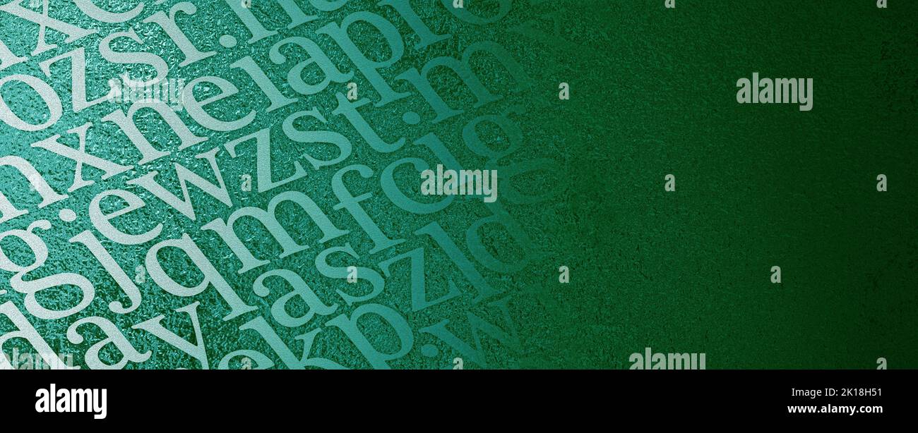 Creative and modern background with letters Stock Photo - Alamy
