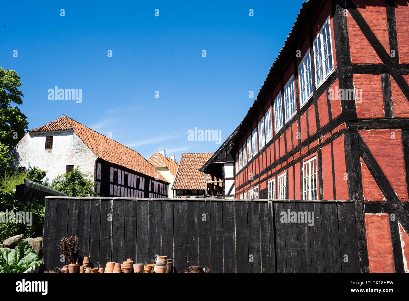 Old Architecture in Den Gamle By, outdoor museum in Aarhus, Denmark ...