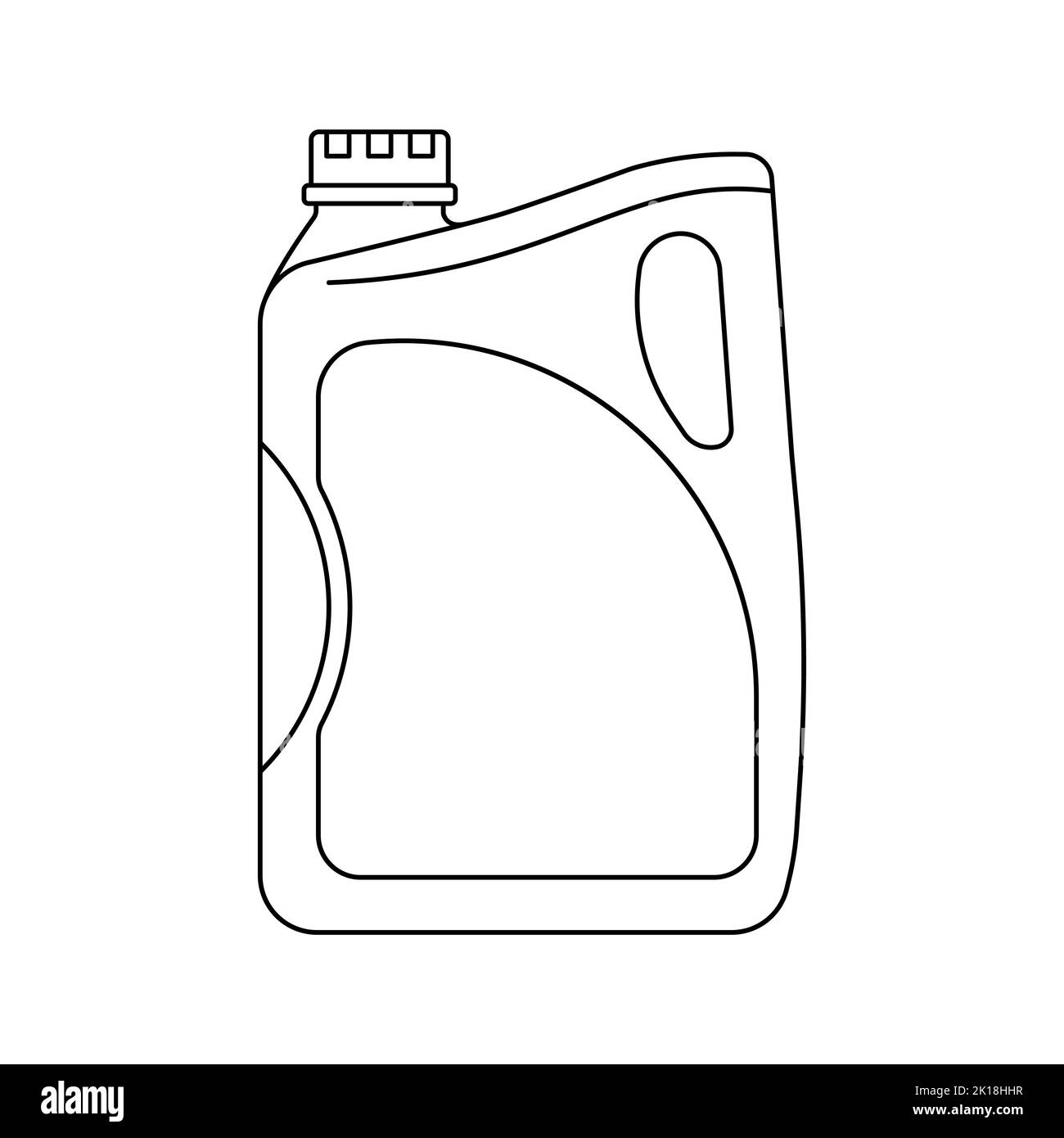 Canister icon. Fuel tank icon. Black linear canister icon. Vector ...