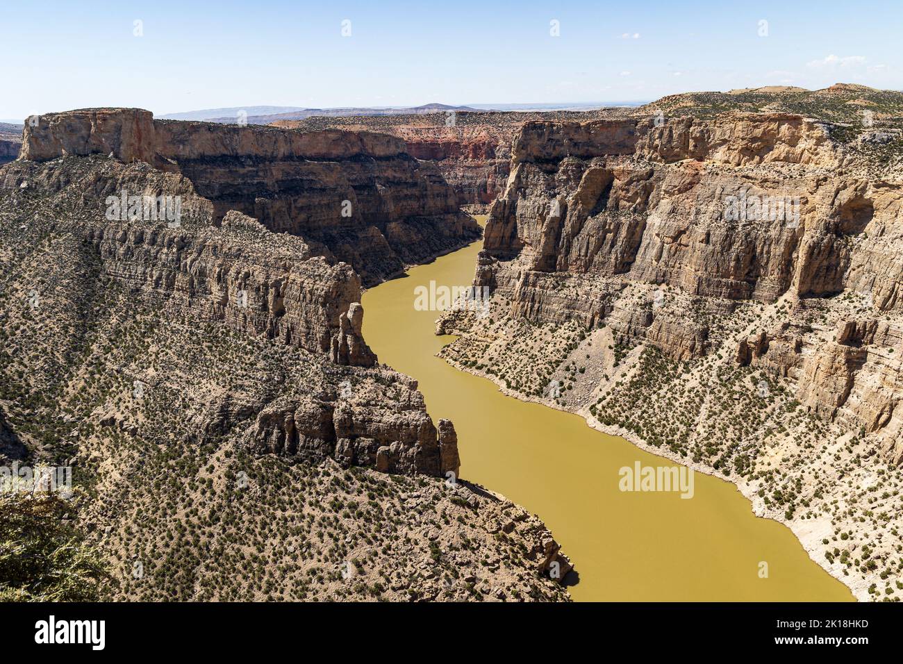 Devil Canyon Overlook, a viewpoint onto Bighorn Lake in the Bighorn ...