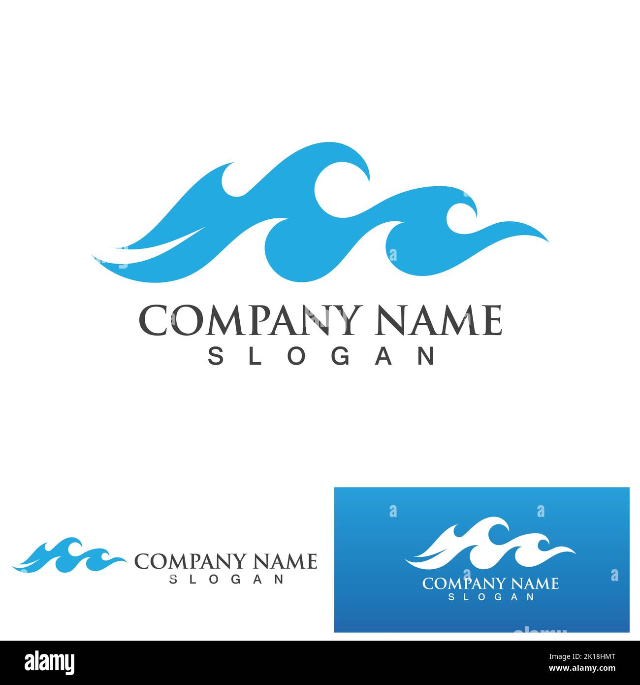 Wave water beach logo Stock Vector Image & Art - Alamy