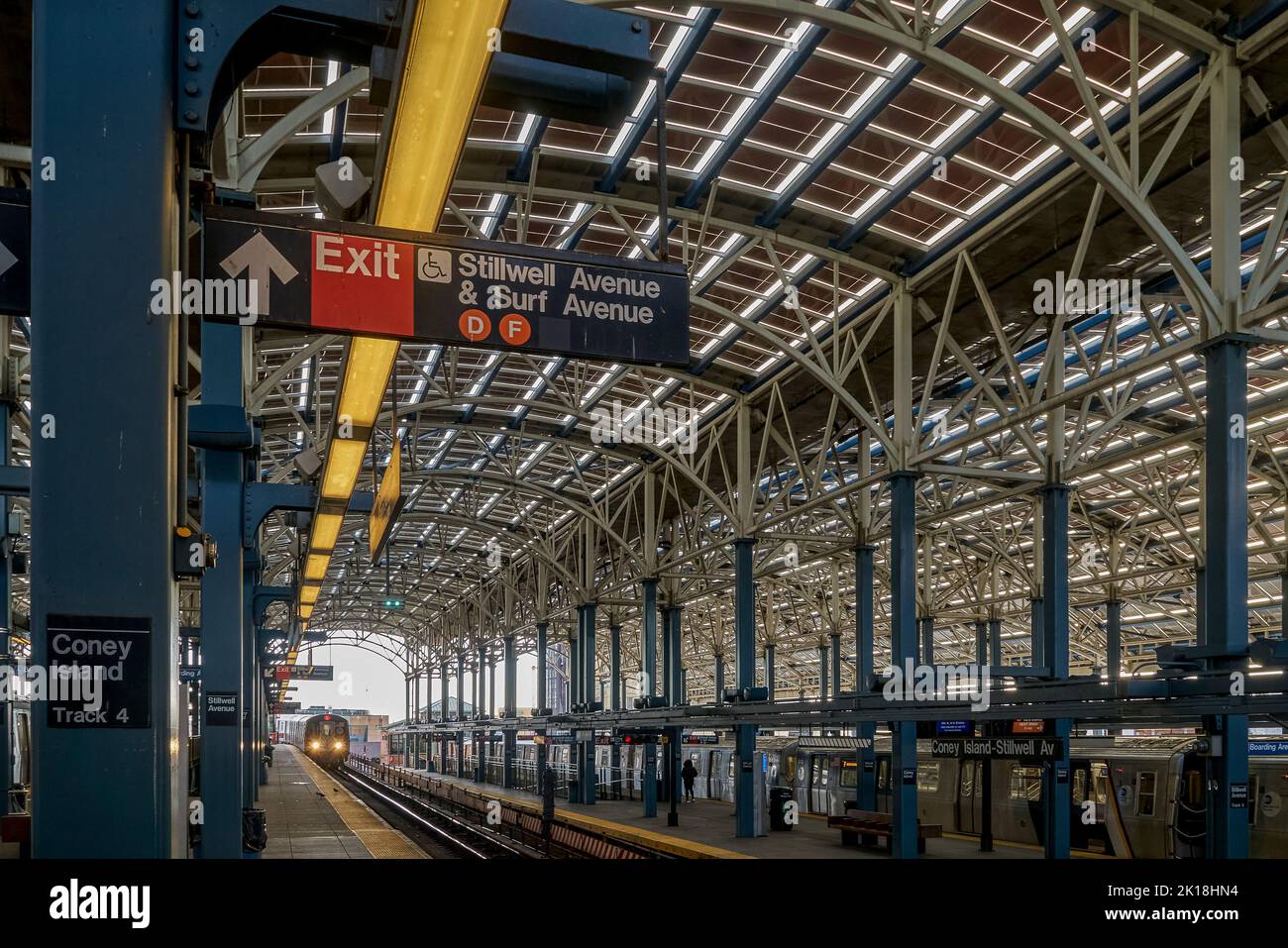 Coney island stillwell avenue subway hi-res stock photography and ...