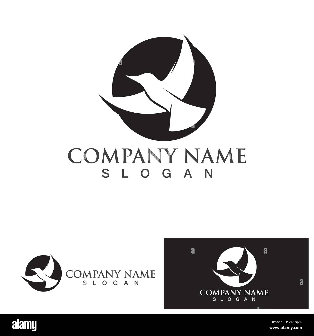 bird logo vector icon design template Stock Vector Image & Art - Alamy