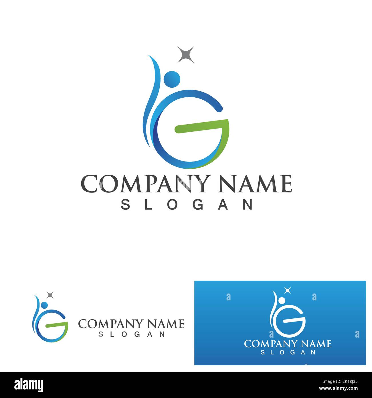 G initial people logo and symbol vector Stock Vector Image & Art - Alamy