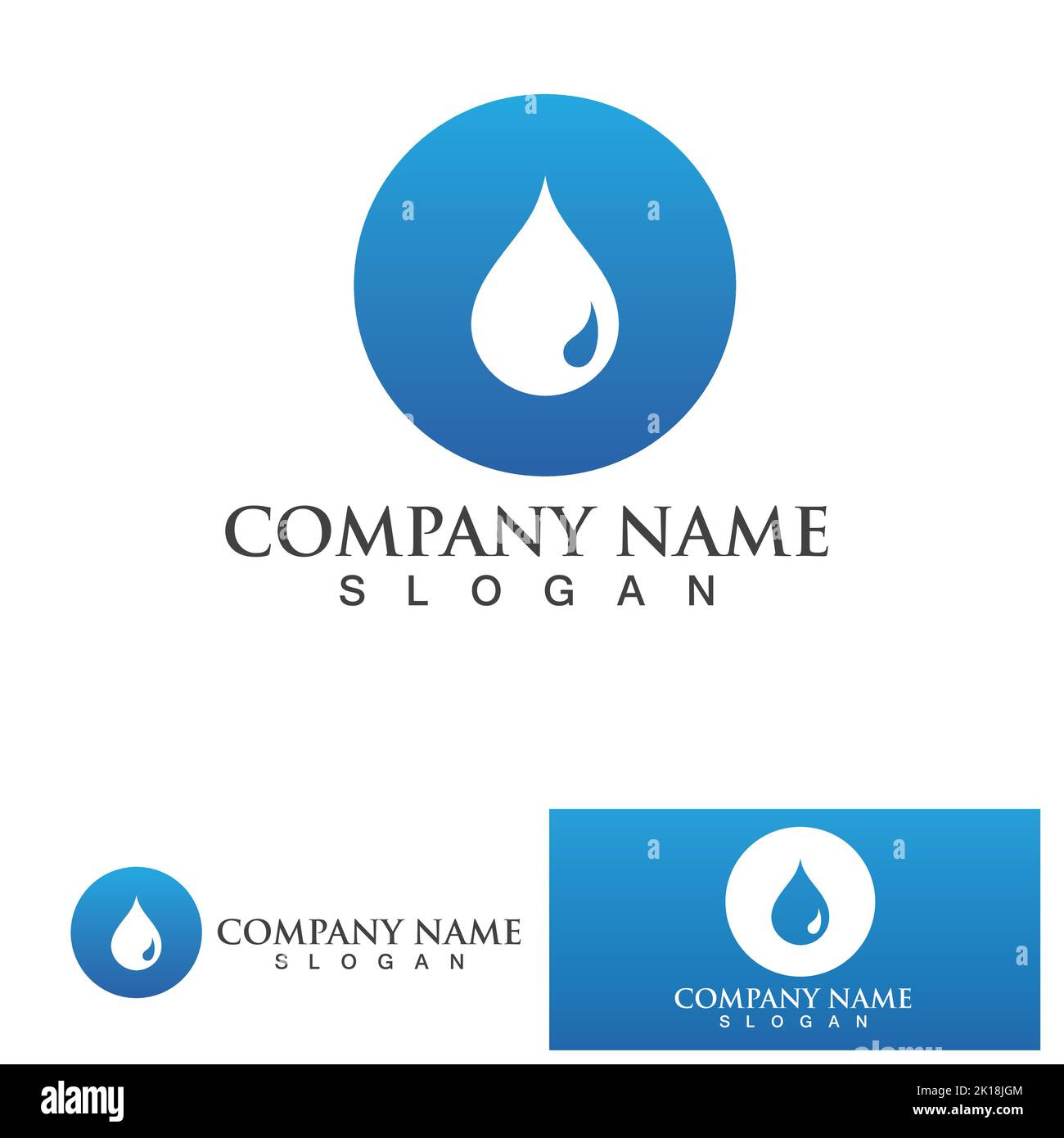 Water drop Logo Template vector illustration design Stock Vector Image ...